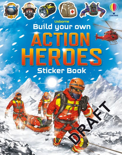 BUILD YOUR OWN ACTION HEROES STICKER BOOK | Brumby Sunstate