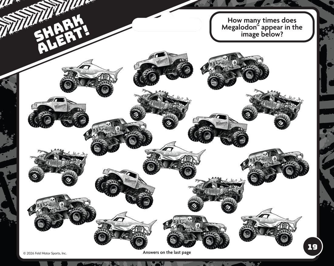 MONSTER JAM GIANT ACTIVITY PAD | Brumby Sunstate